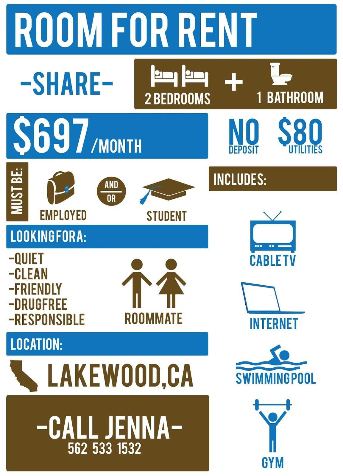 11 How To Create Room For Rent Flyer Template With Stunning Design For 