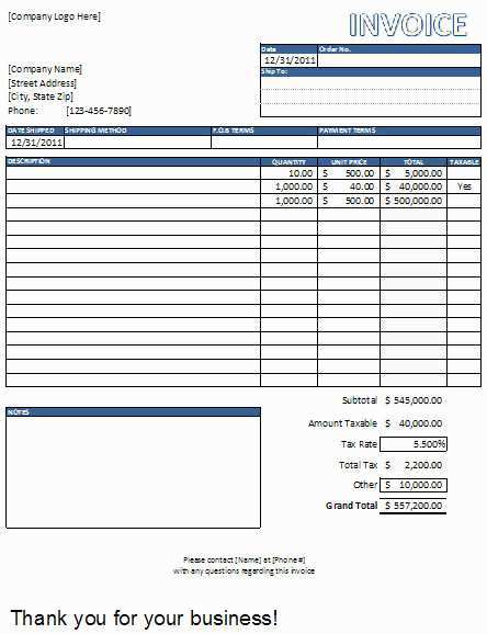 How To Make Your Own Invoice In Excel Excel Templates
