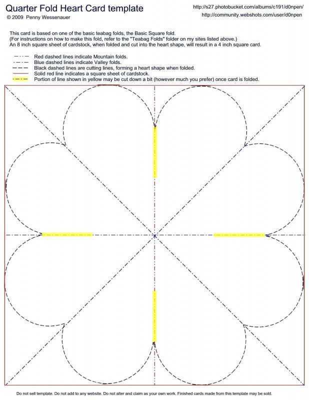 4 Fold Birthday Card Template Cards Design Templates