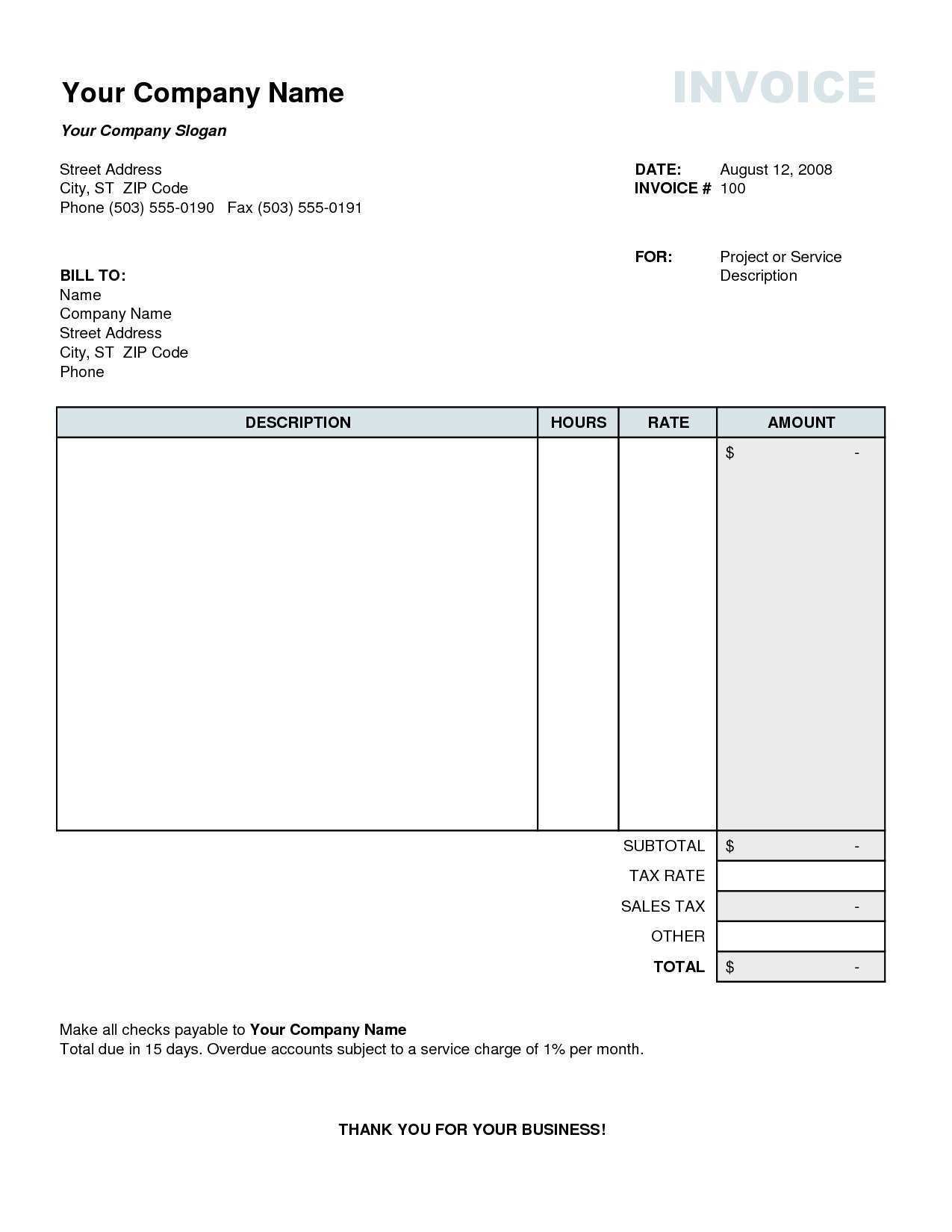 Tax Invoice Example South Africa Cards Design Templates