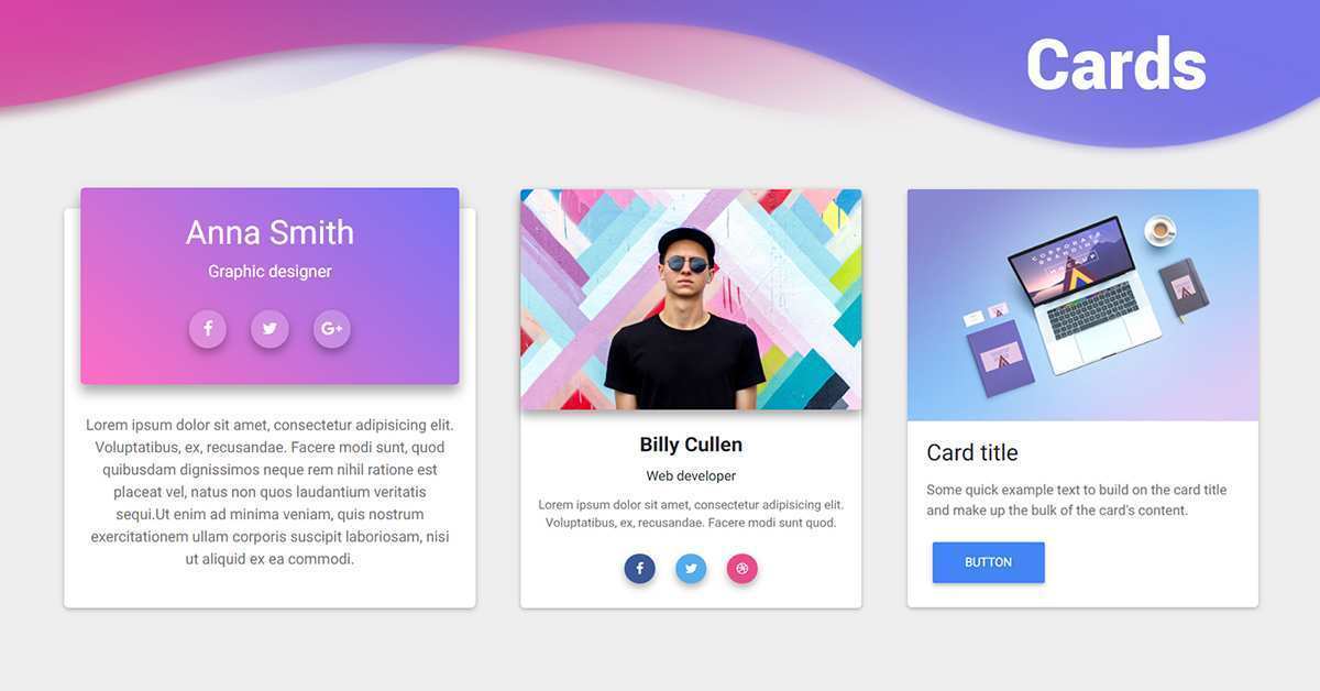 Bootstrap 3 Card Template Cards Design Templates