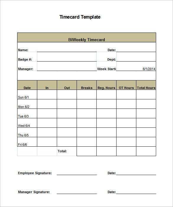 16 Blank Punch Card Template Excel Now By Punch Card Template Excel 