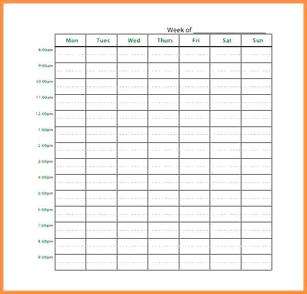 Weekly Class Schedule Template Pdf Cards Design Templates