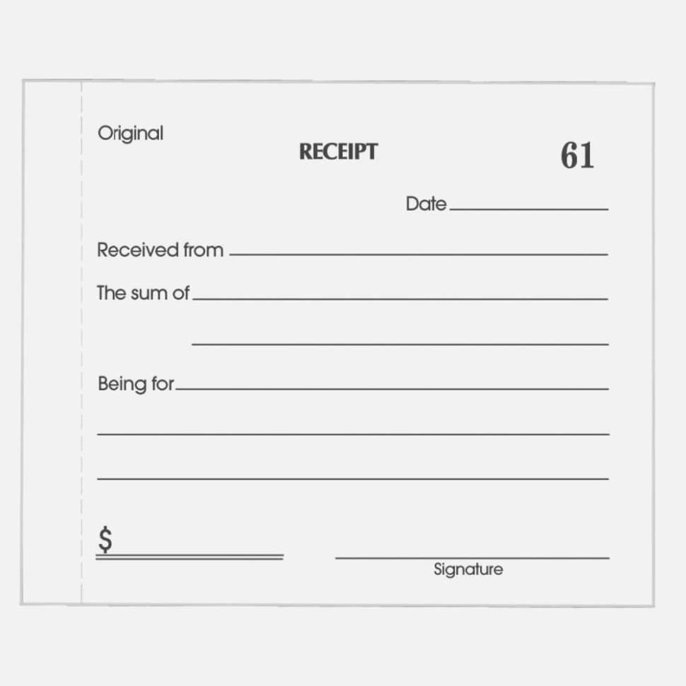 Receipt Book Template Printable Receipt Template Receipt Book 