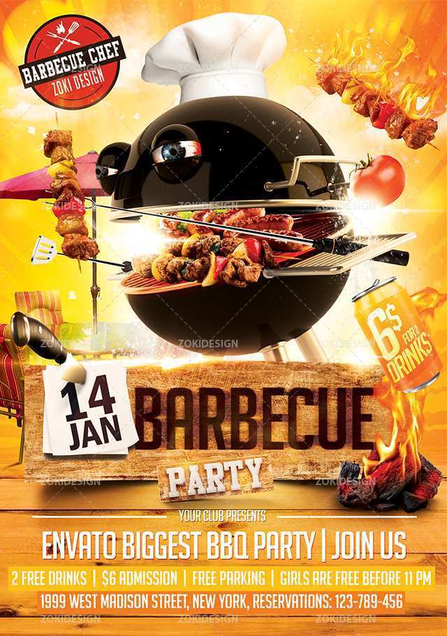 Free Cookout Flyer Template Cards Design Templates