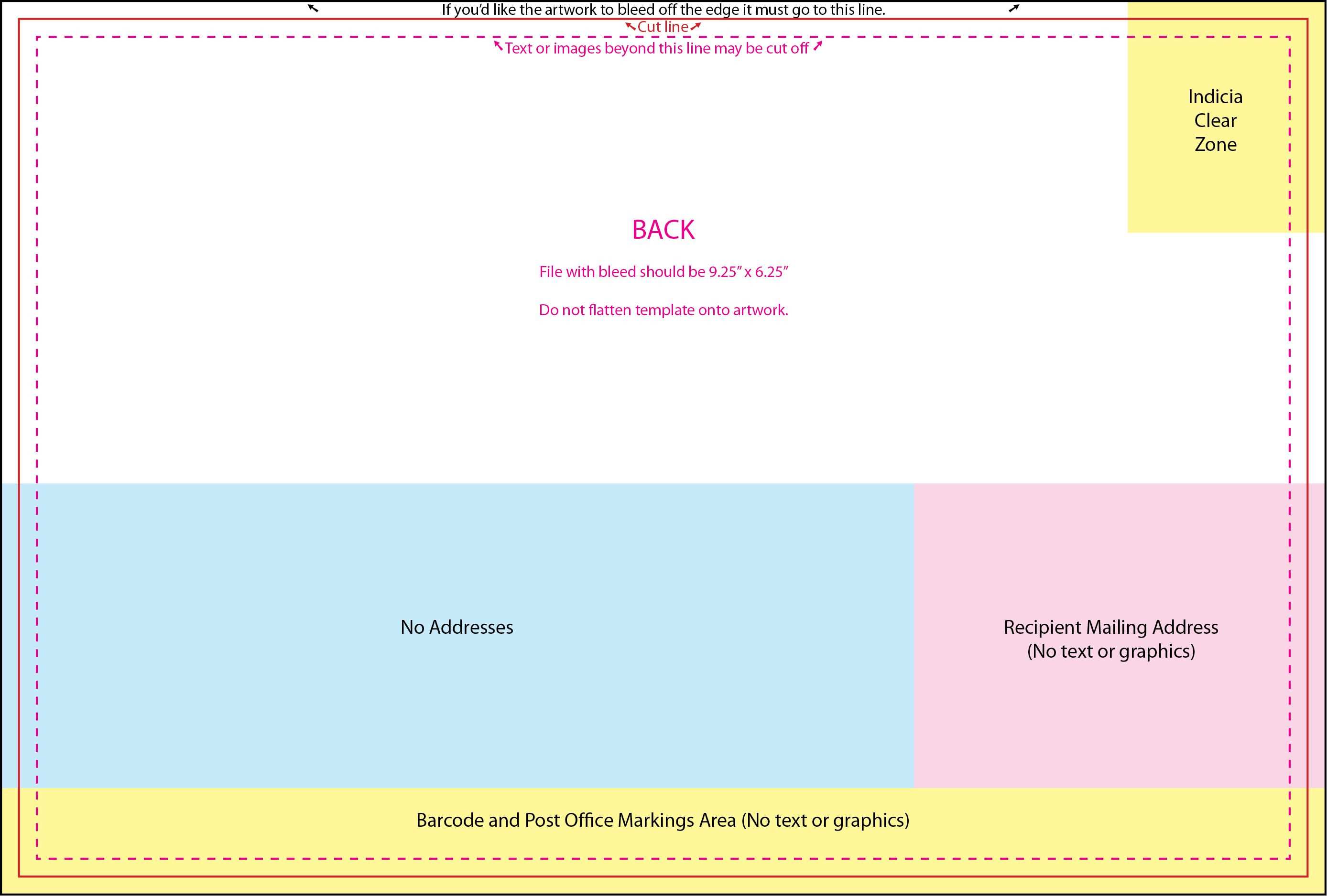 7X5 Postcard Template Cards Design Templates