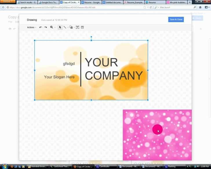 24 Online Business Card Template Google Drive For Free By Business Card