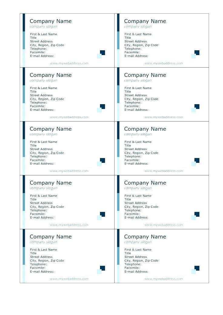 Download Avery Business Card Template 5871 Cards Design Templates