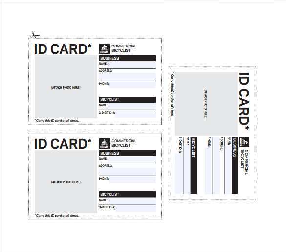 Printable Temporary Id Template