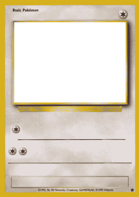 Pokemon Card Template Printable Cards Design Templates