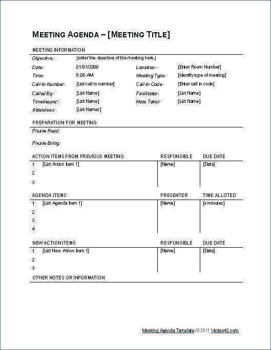  Family Reunion Meeting Agenda Template Cards Design Templates