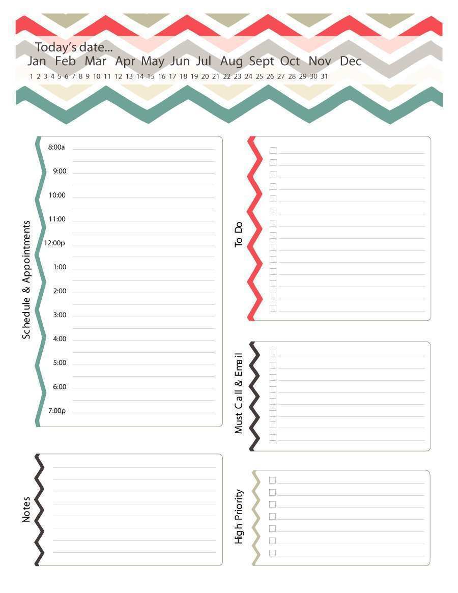  Daily Calendar Template Word Document Cards Design Templates