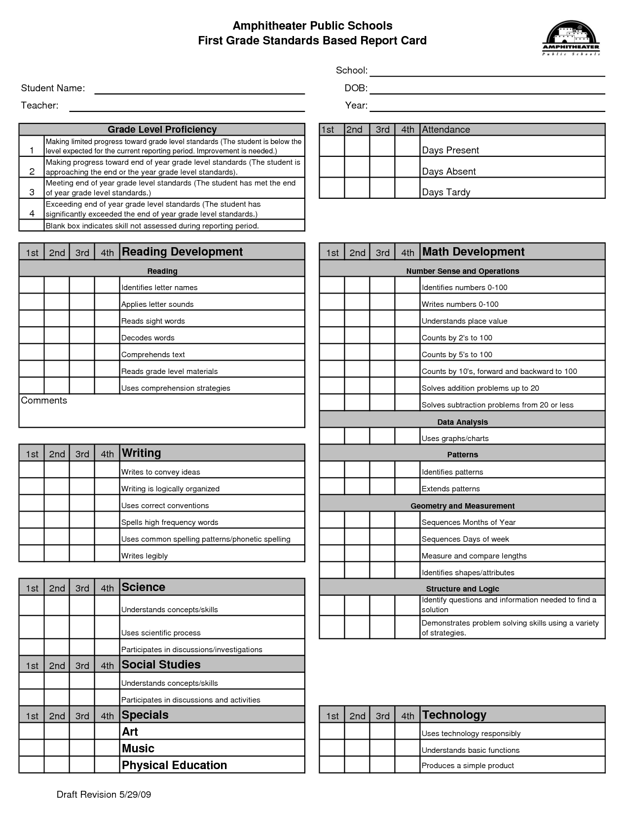  Homeschool Report Card Template Excel Cards Design Templates