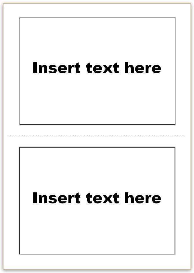 35 How To Create Double Sided Flash Card Template Word Maker For Double 