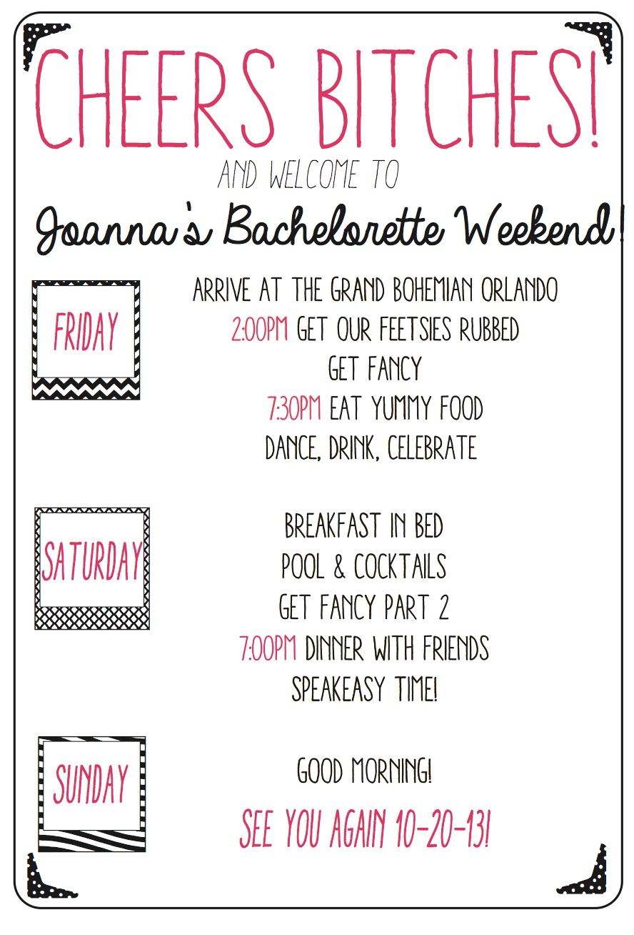36 Report Hen Party Agenda Template For Free With Hen Party Agenda 