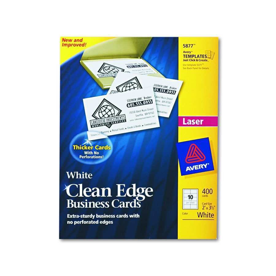 Business Card Template Avery 5877 Cards Design Templates