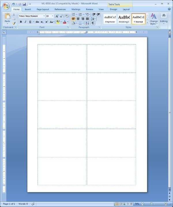 Microsoft Word Calling Card Templates Cards Design Templates