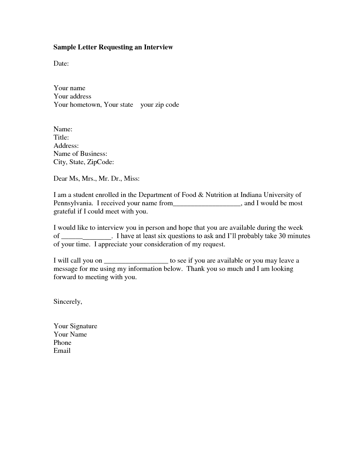 40 Customize Interview Schedule Letter Template PSD File For Interview