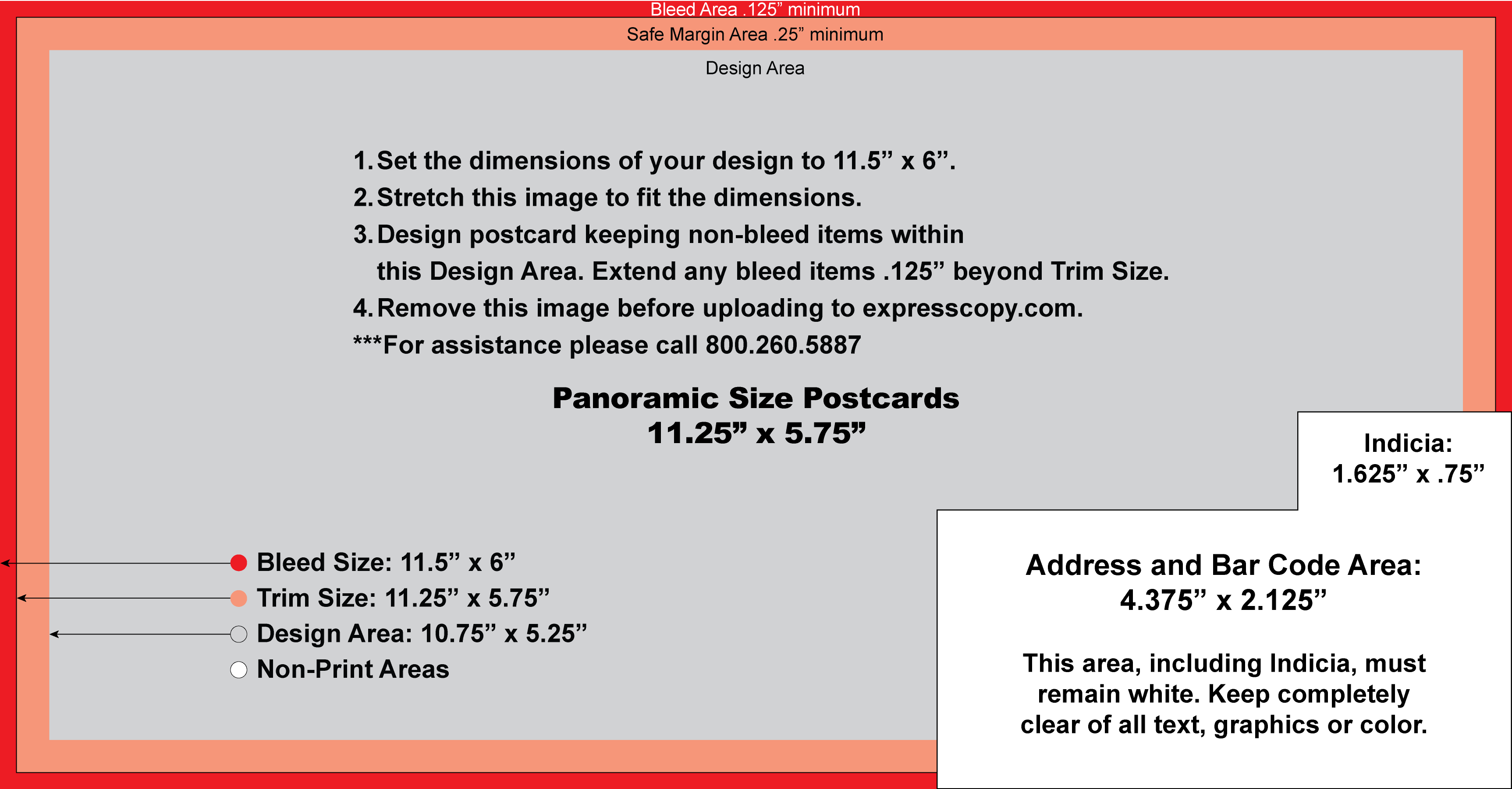 Usps Postcard Specs 5X7 Cards Design Templates