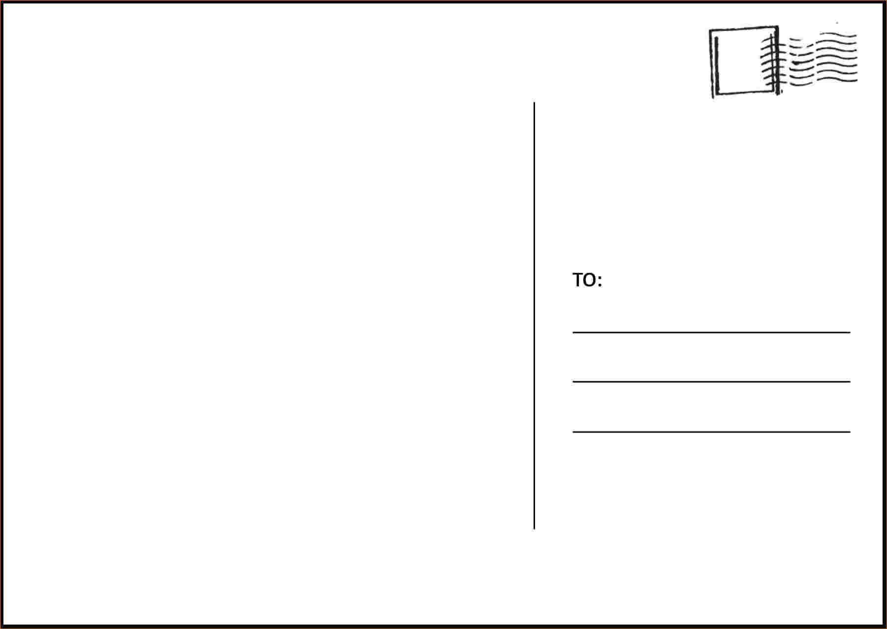 Postcard Template Word 4 Per Page Cards Design Templates