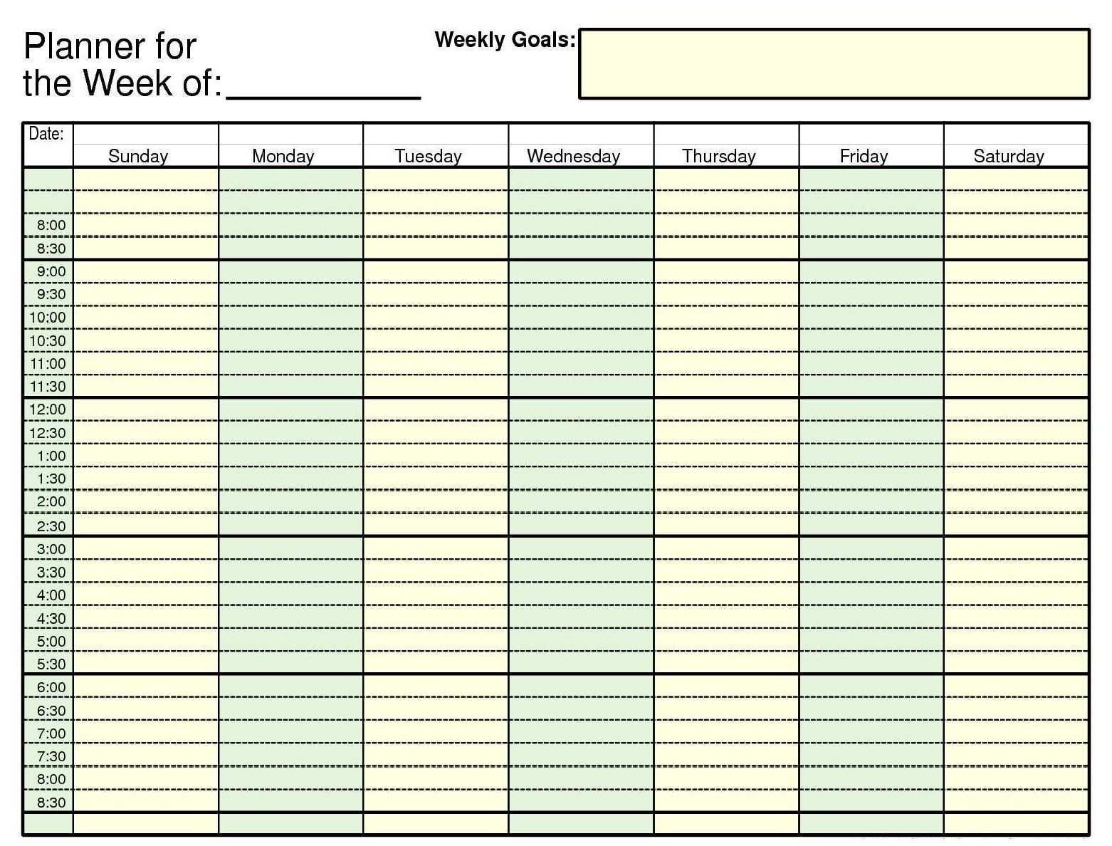 Daily Calendar Appointment Template Cards Design Templates