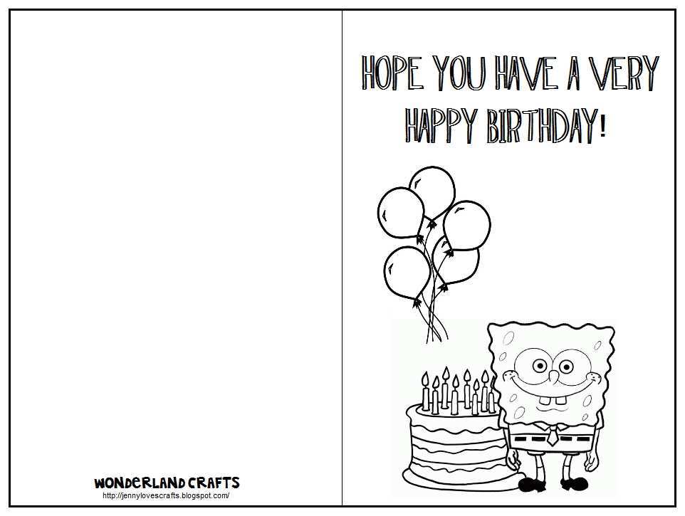 48 Free Printable Happy Birthday Card Template Black And White With 