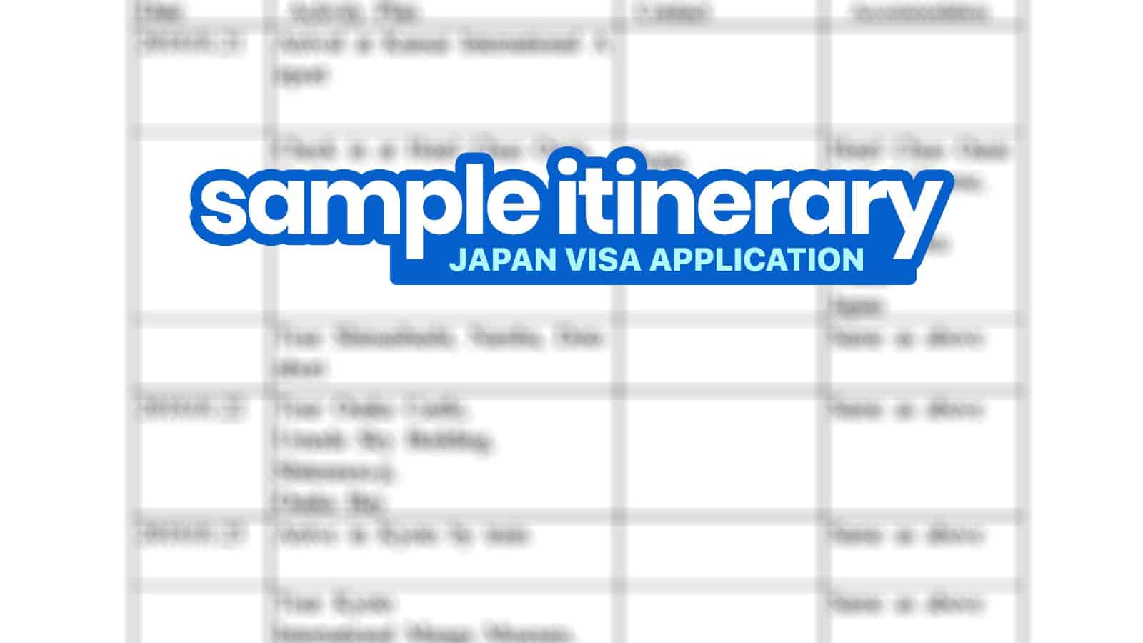 Travel Itinerary Template For Schengen Visa Cards Design Templates