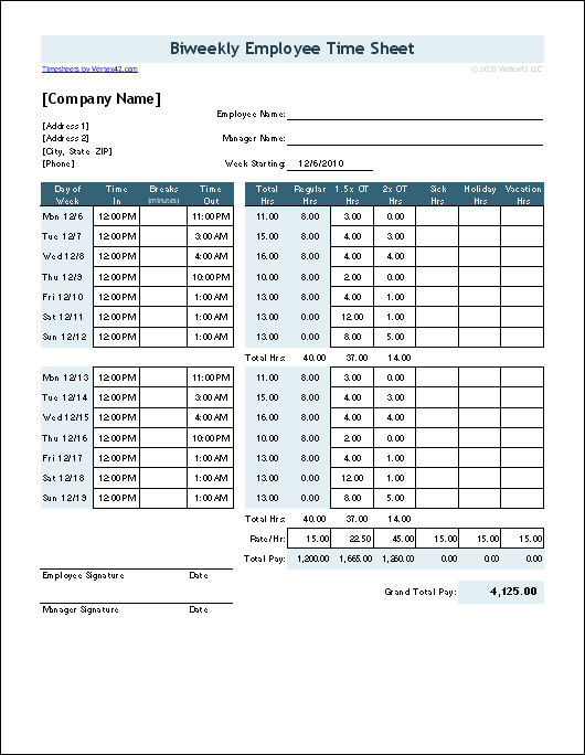 50 Creative Excel Time Card Calculator Template In Word With Excel Time 