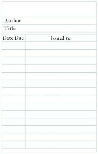 Library Card Template Editable Free Cards Design Templates