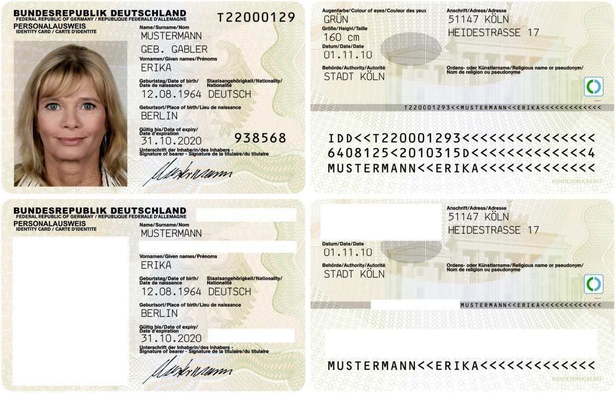 53 Creative German Id Card Template With Stunning Design With German Id