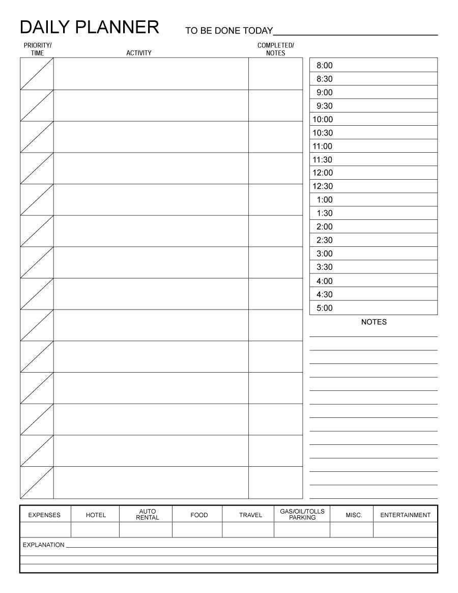  Daily Calendar Template Word Document Cards Design Templates