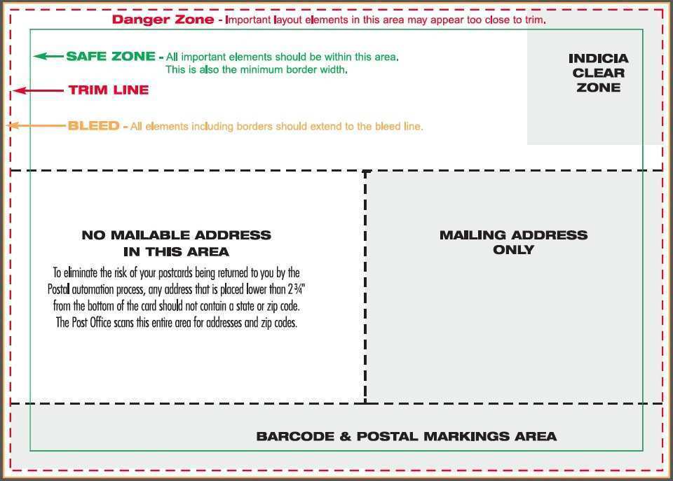 Usps Postcard Template 6X9 Cards Design Templates