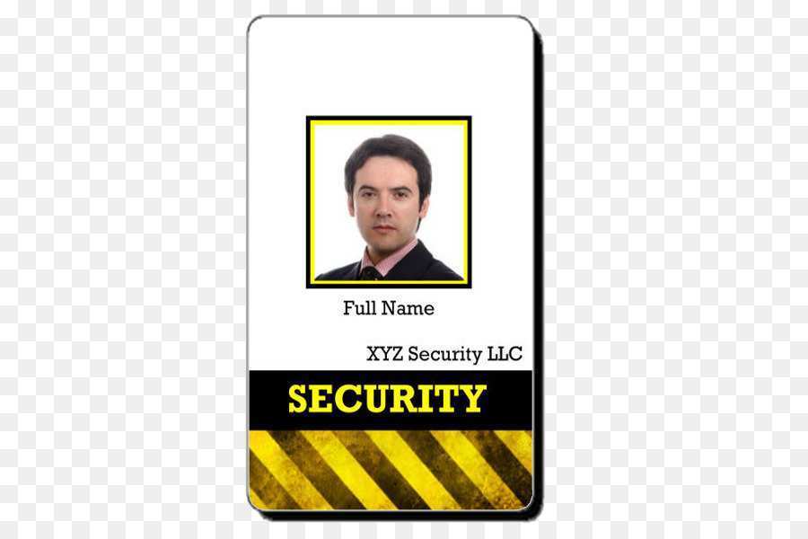Id Card Design Template Gallery Security Guard Id Card Design Template 