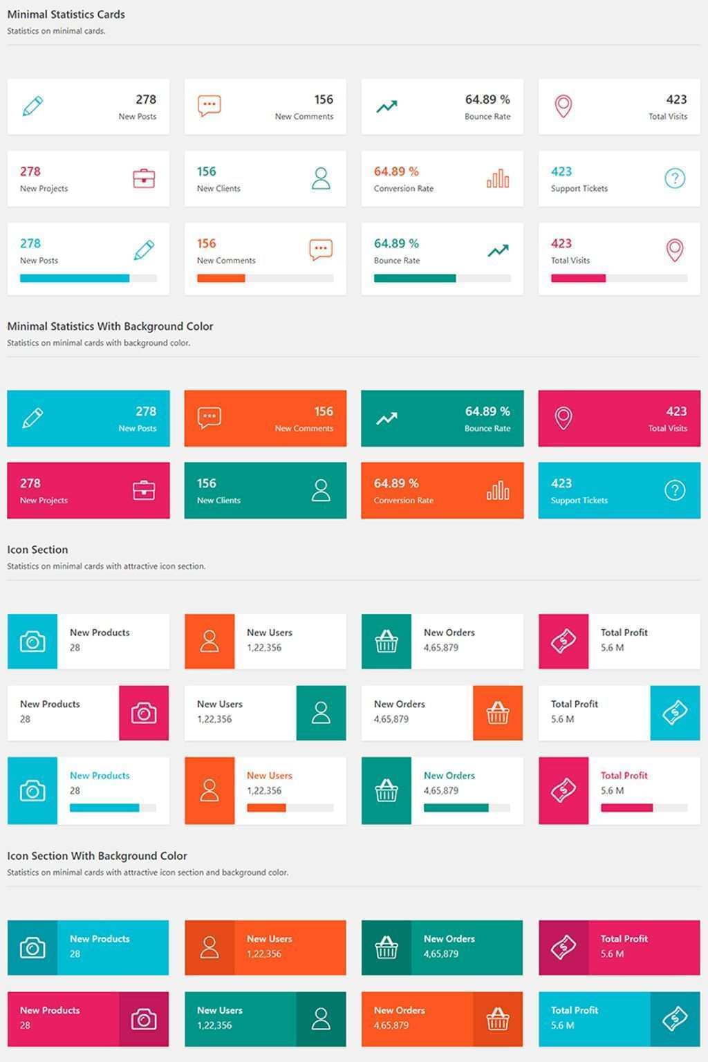 Card Template In Bootstrap Cards Design Templates