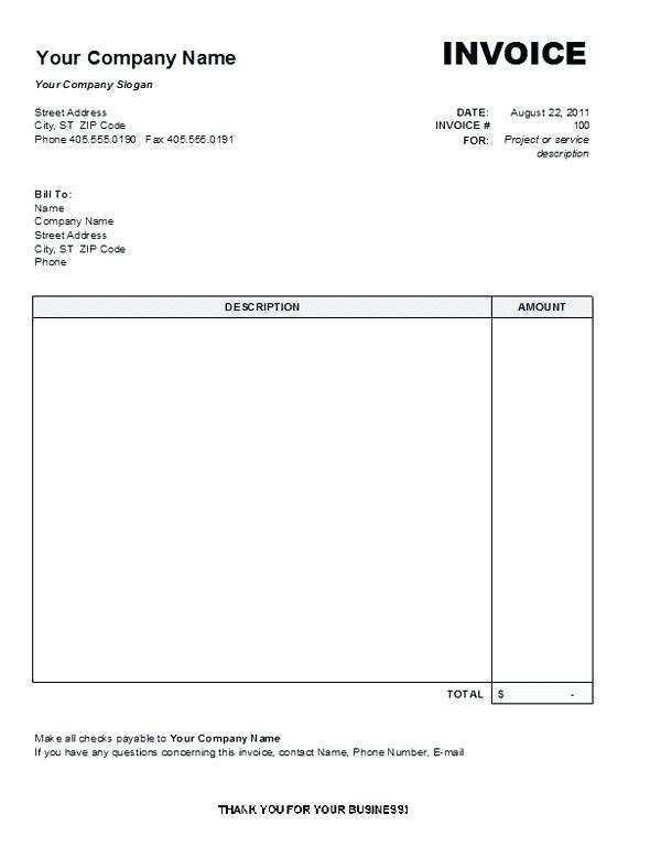 Private Chef Invoice Template Cards Design Templates