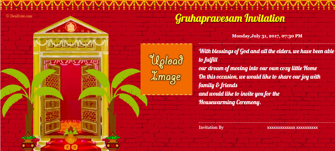 58 How To Create Invitation Card Format For Griha Pravesh Now With Invitation Card Format For 