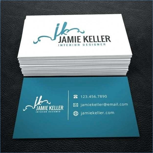 2 Sided Business Card Template Word Cards Design Templates