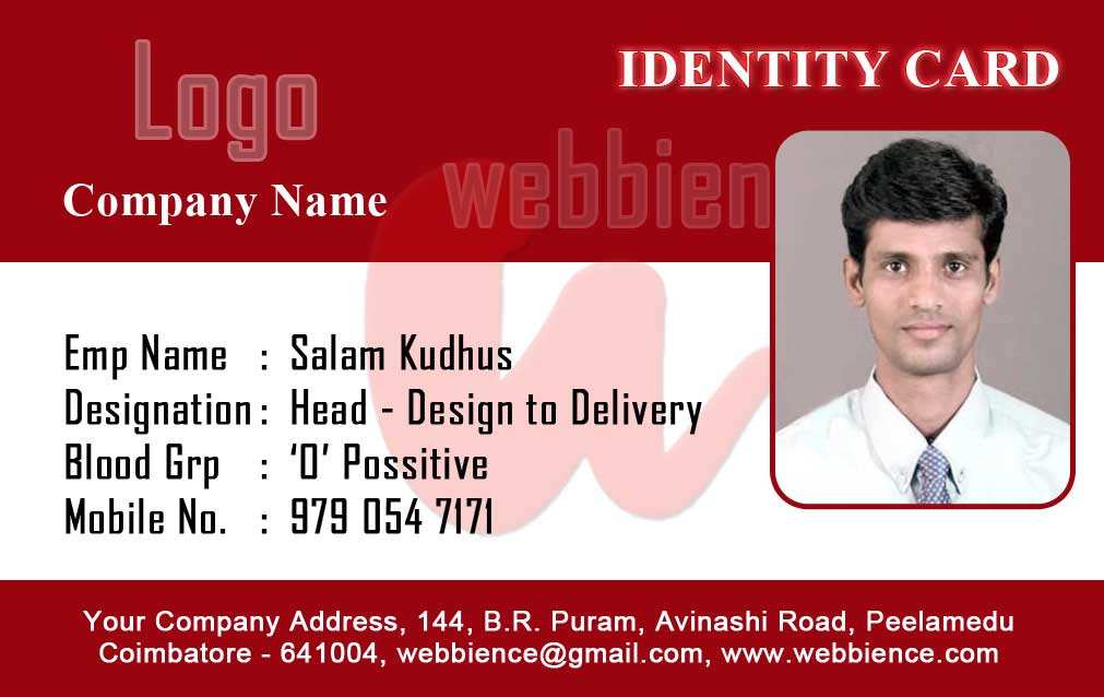60 Blank Organization Id Card Template In Photoshop With Organization 