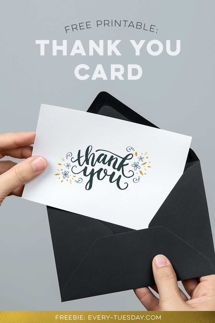 Two Fold Thank You Card Template Cards Design Templates