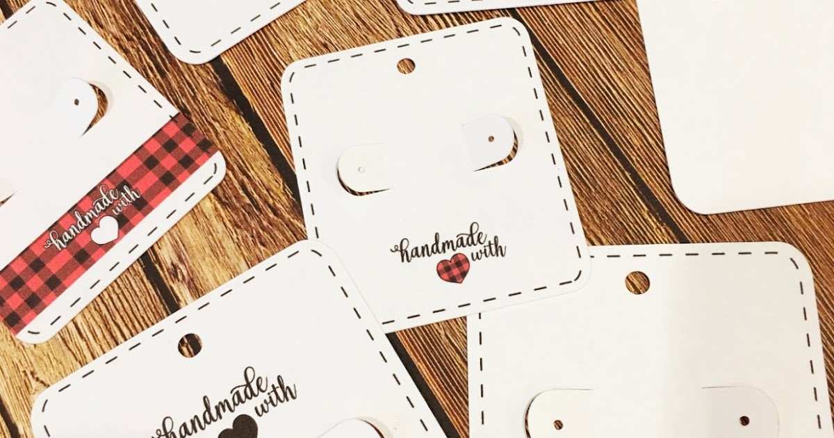 Earring Card Template