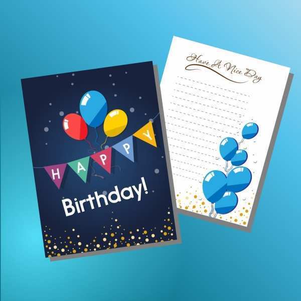 Birthday Card Template Adobe Illustrator Cards Design Templates