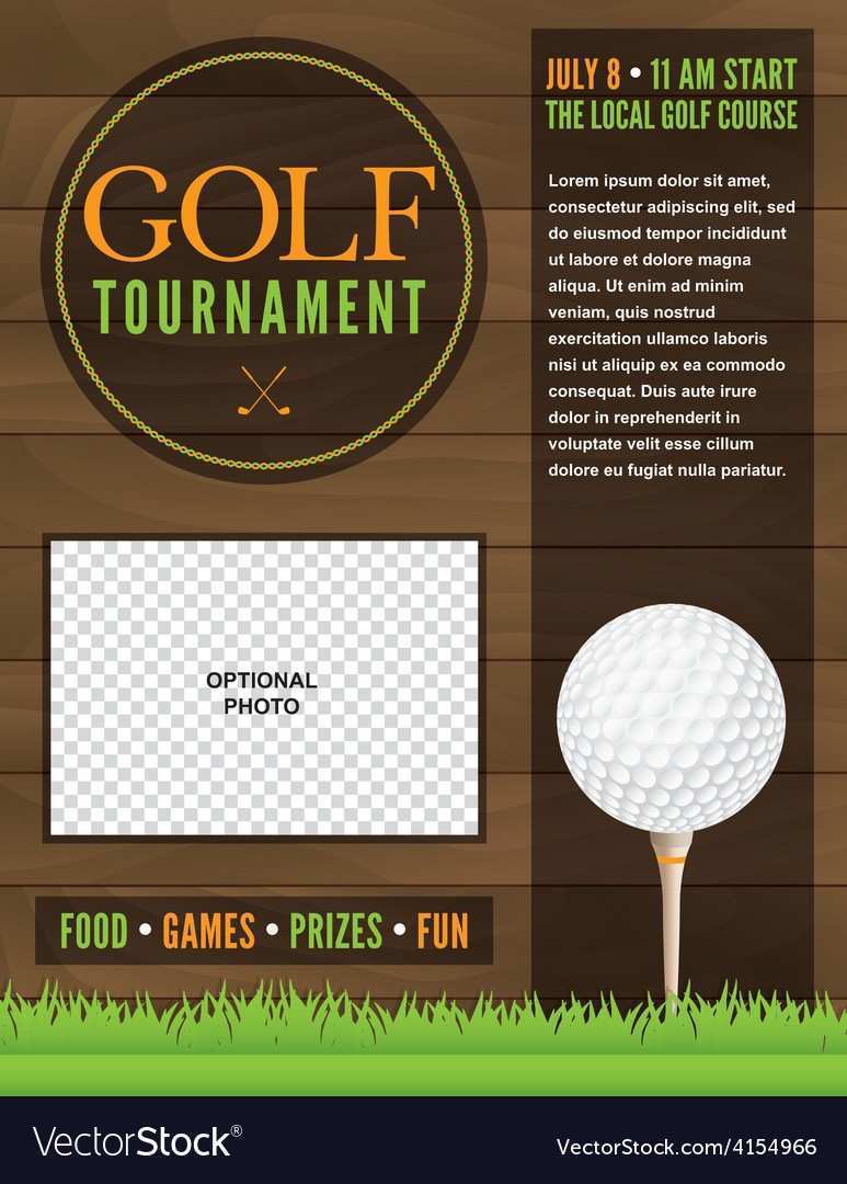Golf Scramble Flyer Template Free Cards Design Templates