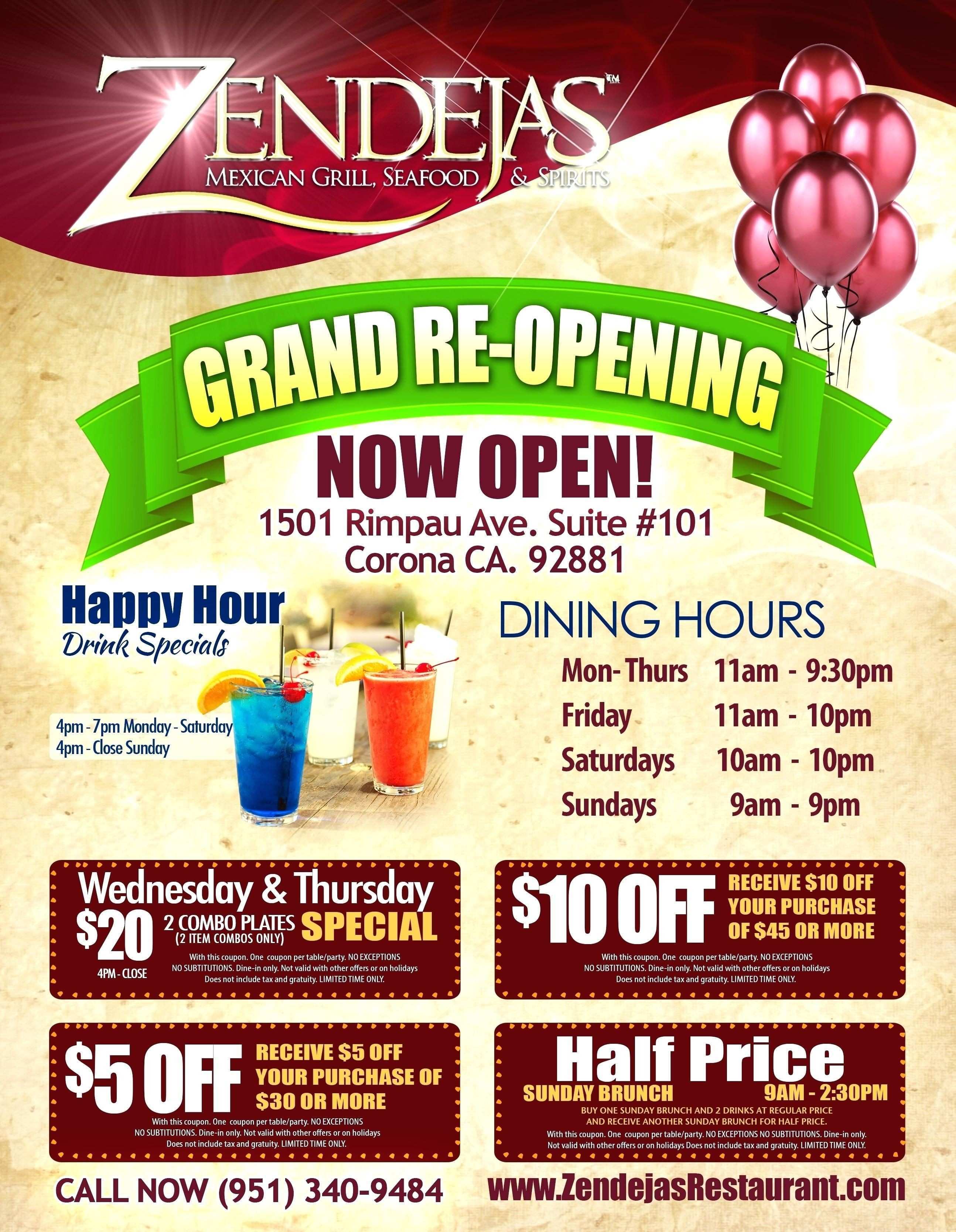 Restaurant Grand Opening Flyer Templates Free