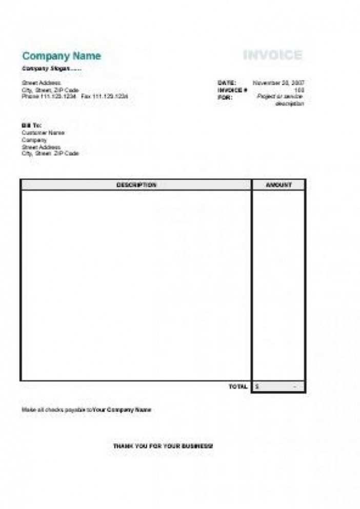 Makeup Artist Invoice Template