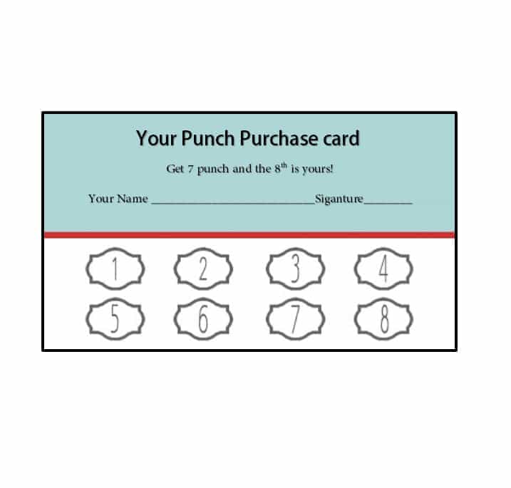62 The Best Free Printable Loyalty Card Template PSD File With Free 