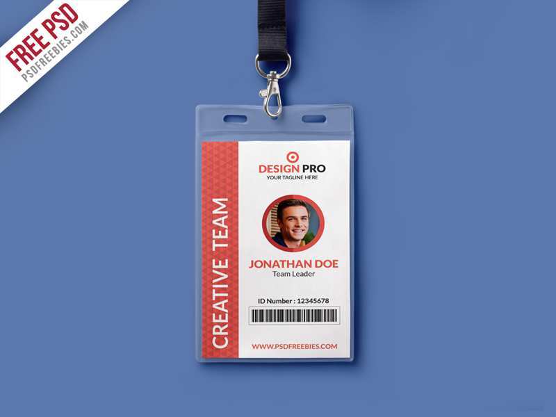 63 Customize Id Card Template For Photoshop PSD File For Id Card 