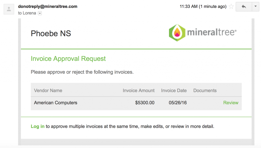 Email Template For Invoice Approval Cards Design Templates