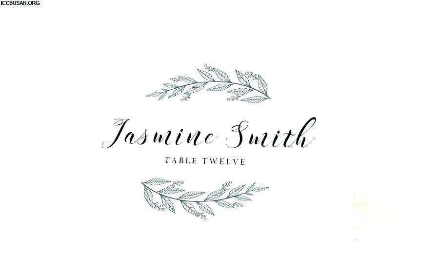 Wedding Name Card Templates Free Cards Design Templates