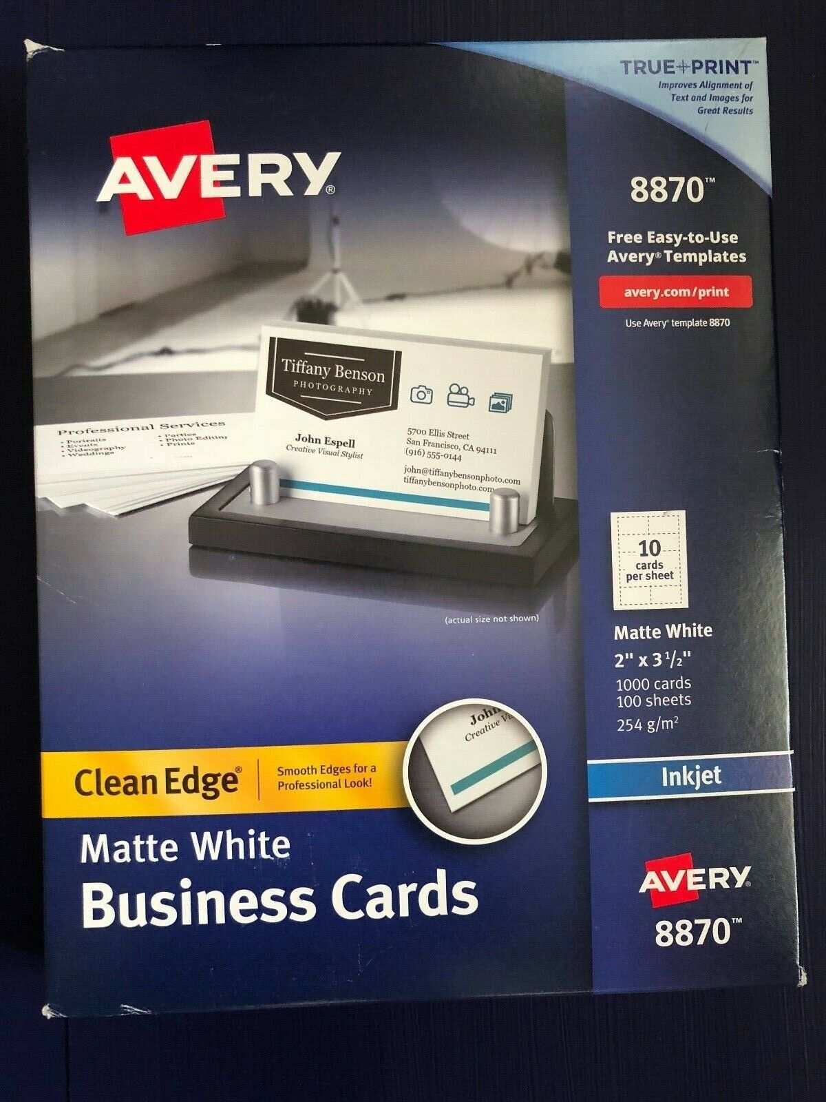 Avery Business Card Template 8870 Cards Design Templates