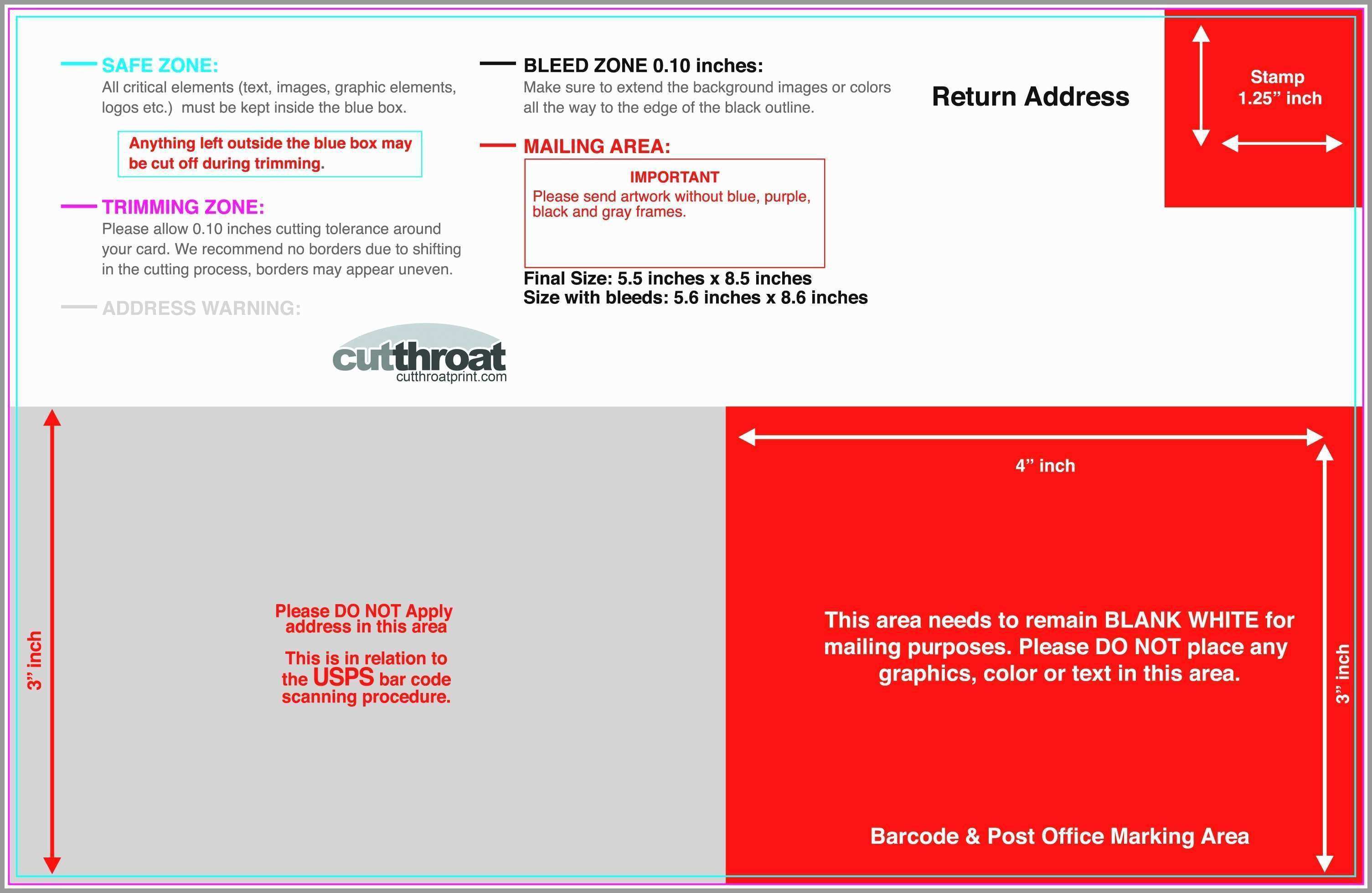 Usps Template For Postcards